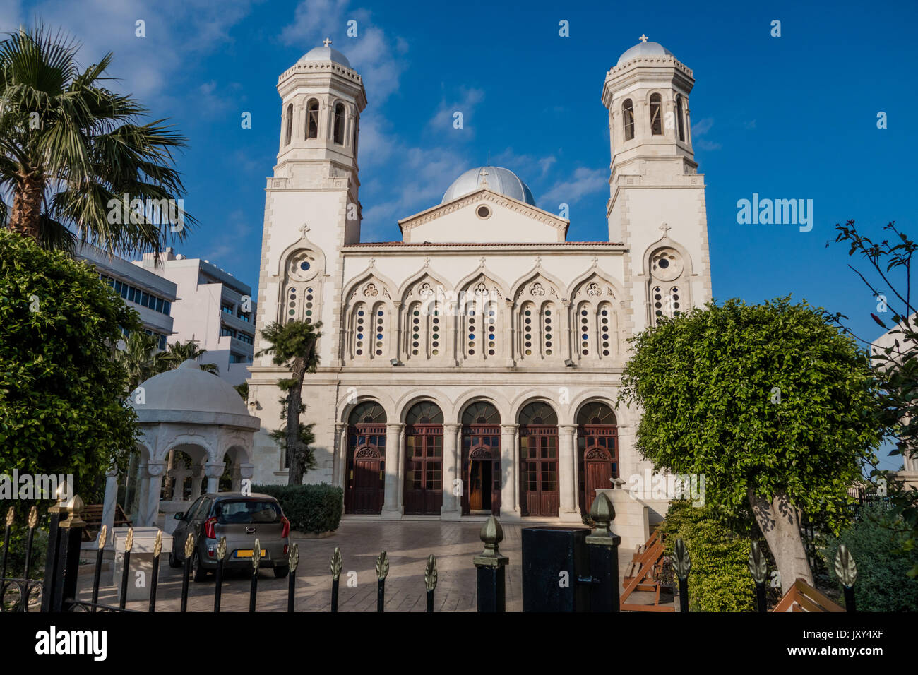 Cathedral of Agia-Napa, the main Orthodox Church of Limassol, Cyprus ...