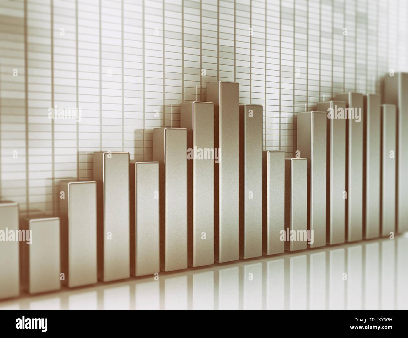 Financial graph 3d illustration Stock Photo - Alamy