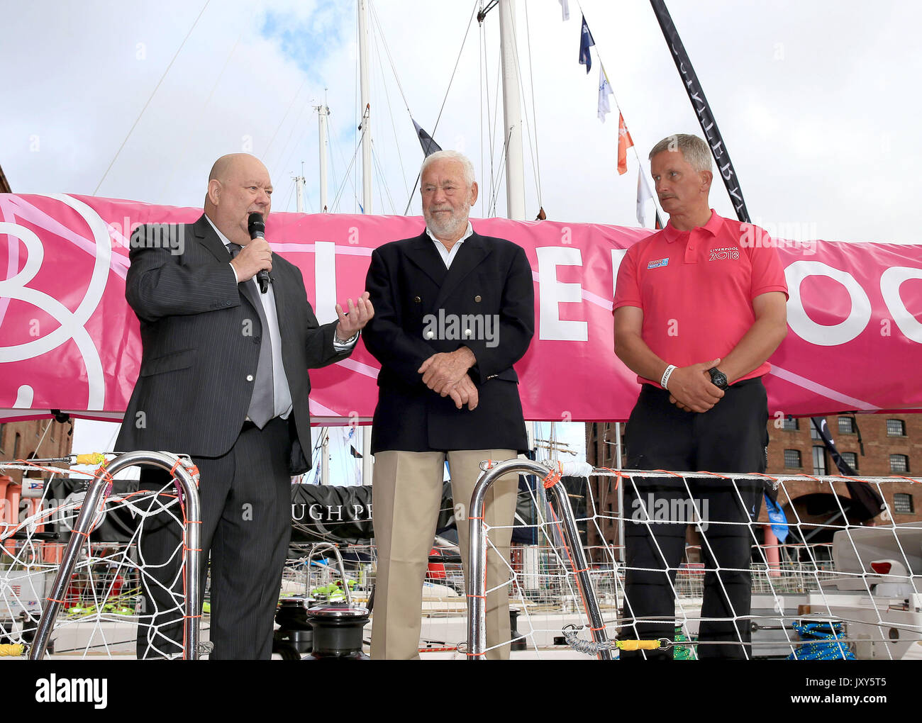 (From left to right) Lord Mayor of Liverpool Joe Anderson, Robin Knox ...