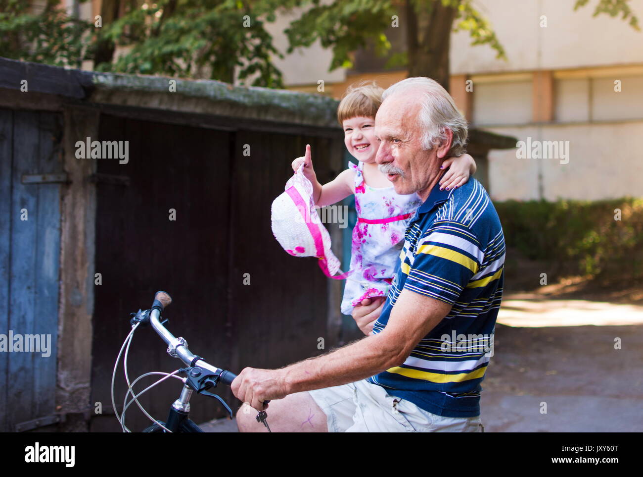 Grandpa bicycle hi-res stock photography and images - Alamy