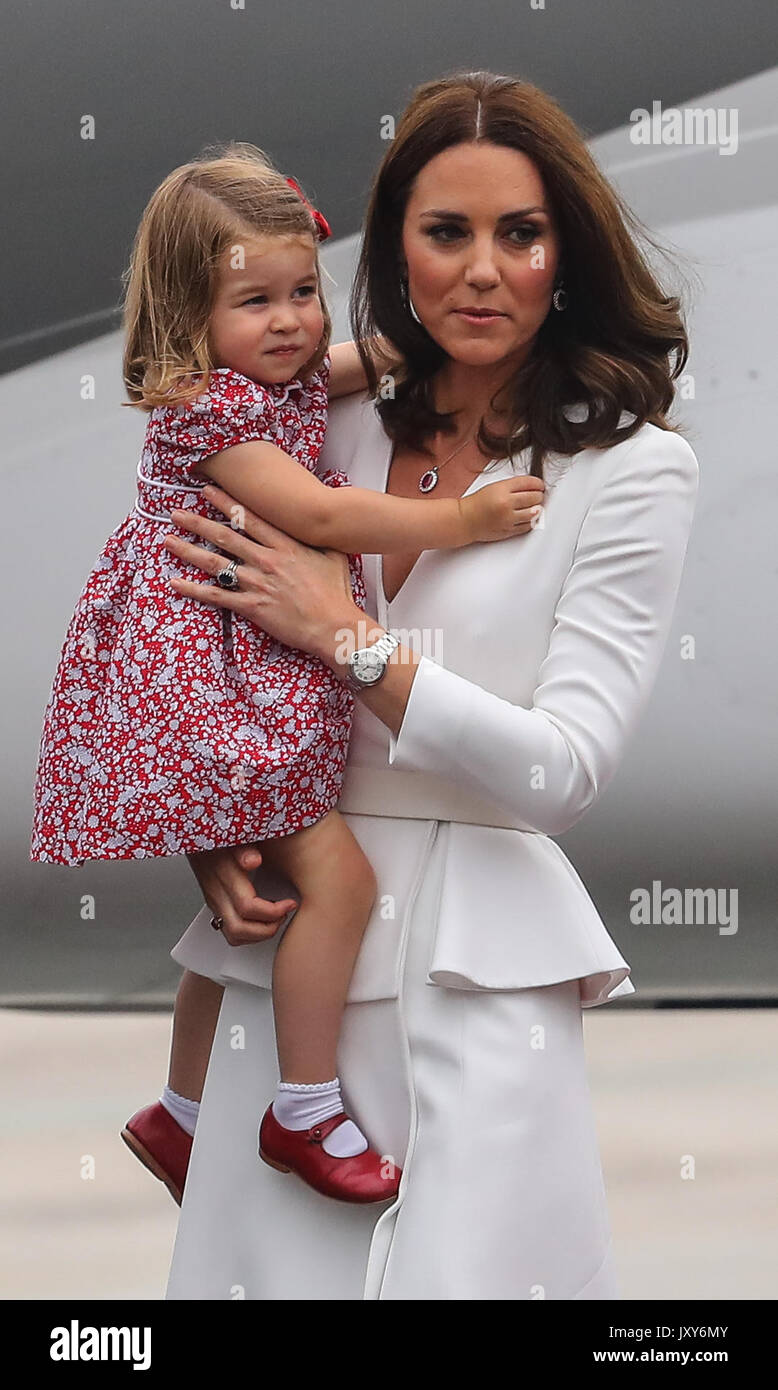 The Duke and Duchess of Cambridge, along with Prince George and ...