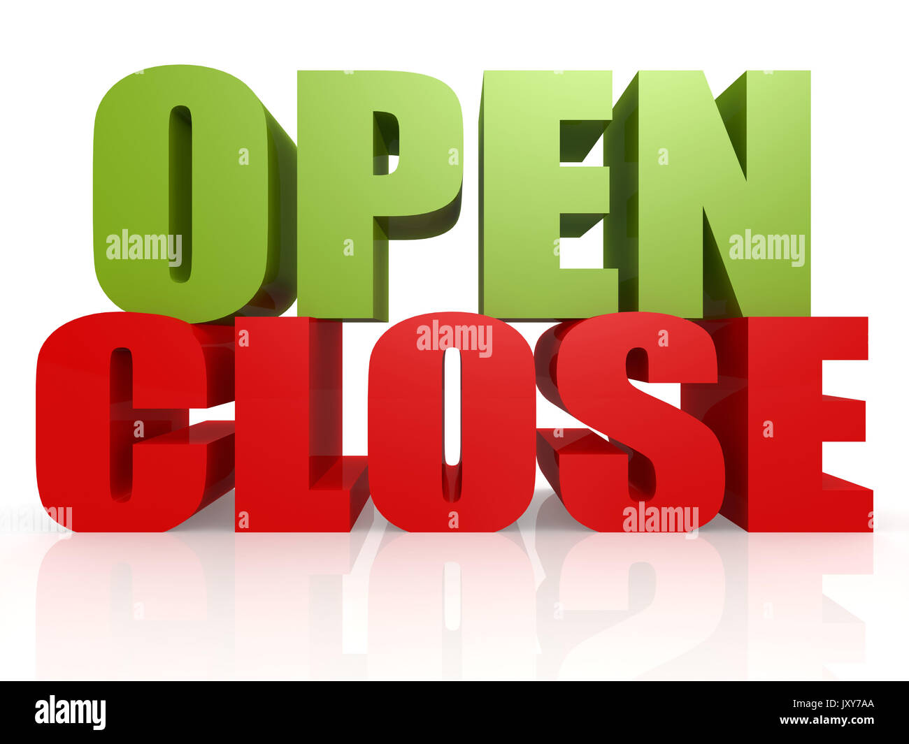 Open close concept image with hi-res rendered artwork that could be ...