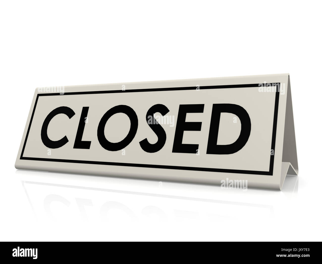Closed table sign concept image with hi-res rendered artwork that could ...