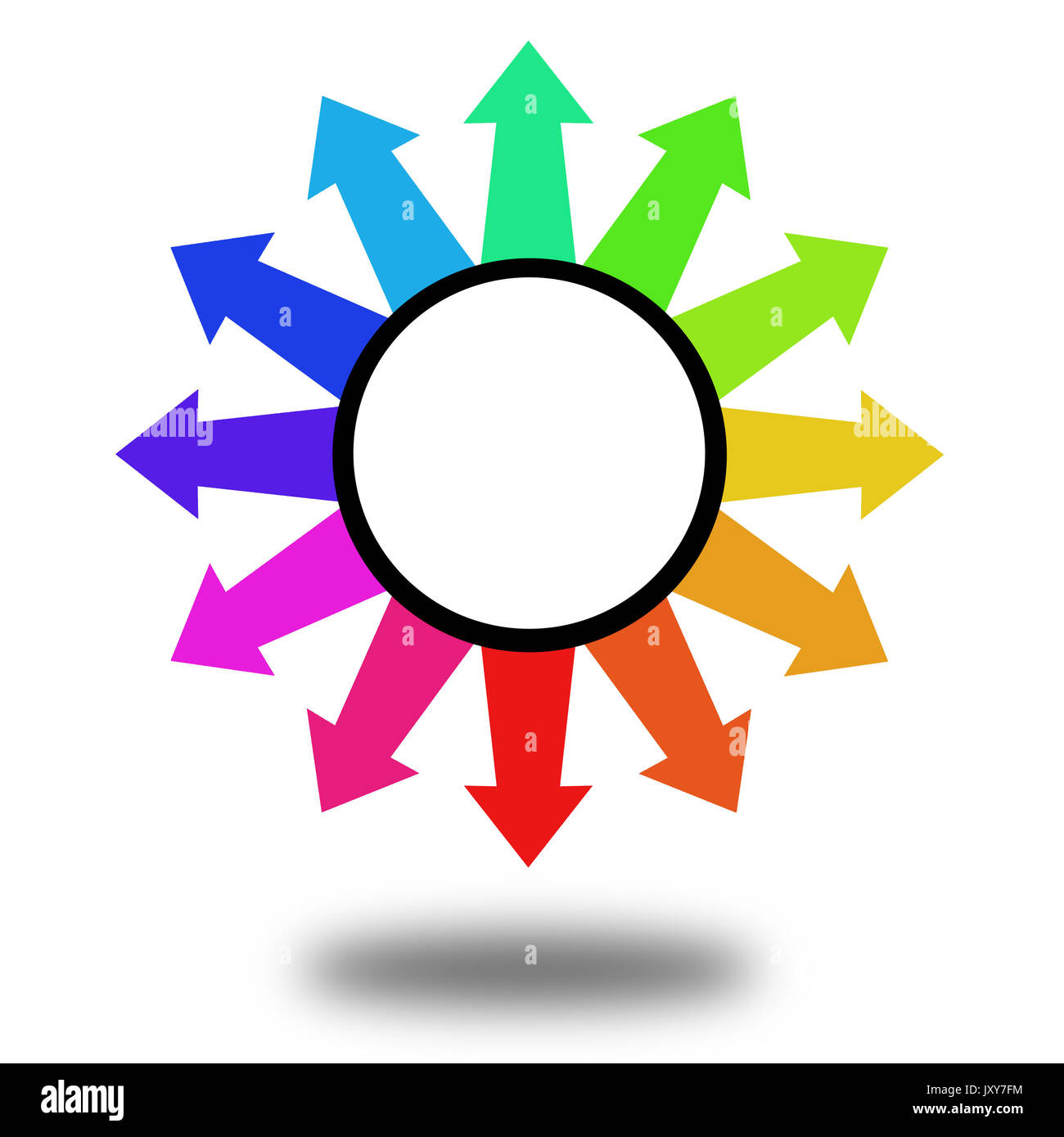 Colorful arrows concept image with hi-res rendered artwork that could ...