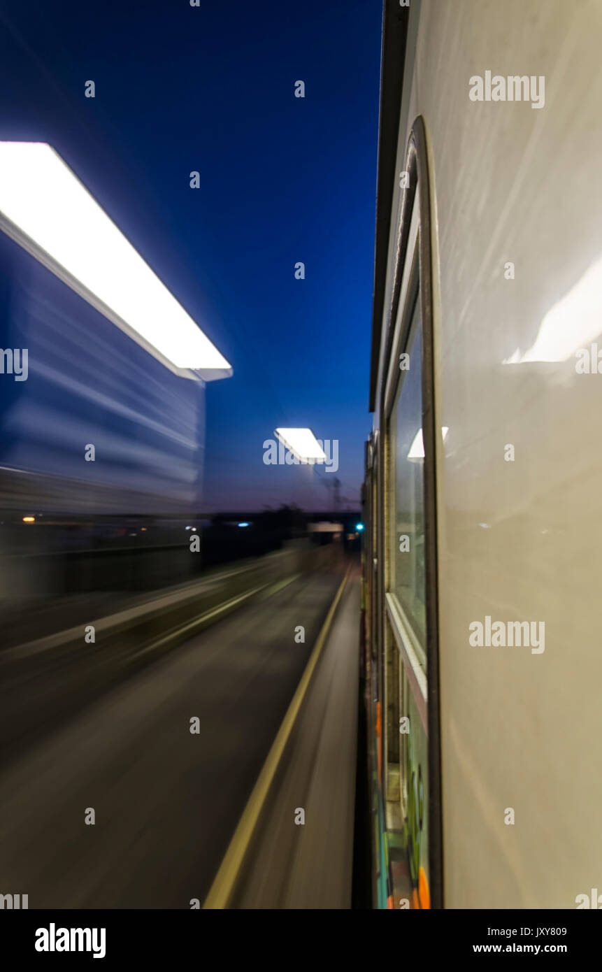 Fast movement from a train hi-res stock photography and images - Alamy