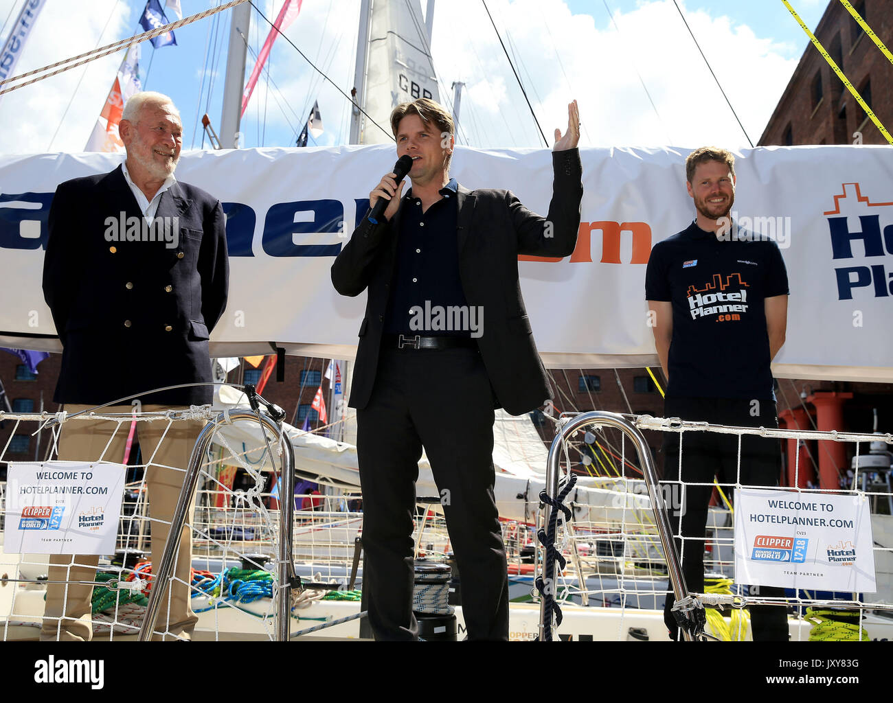 (From left to right) Robin Knox-Johnston, Tim Hentschel CEO of ...