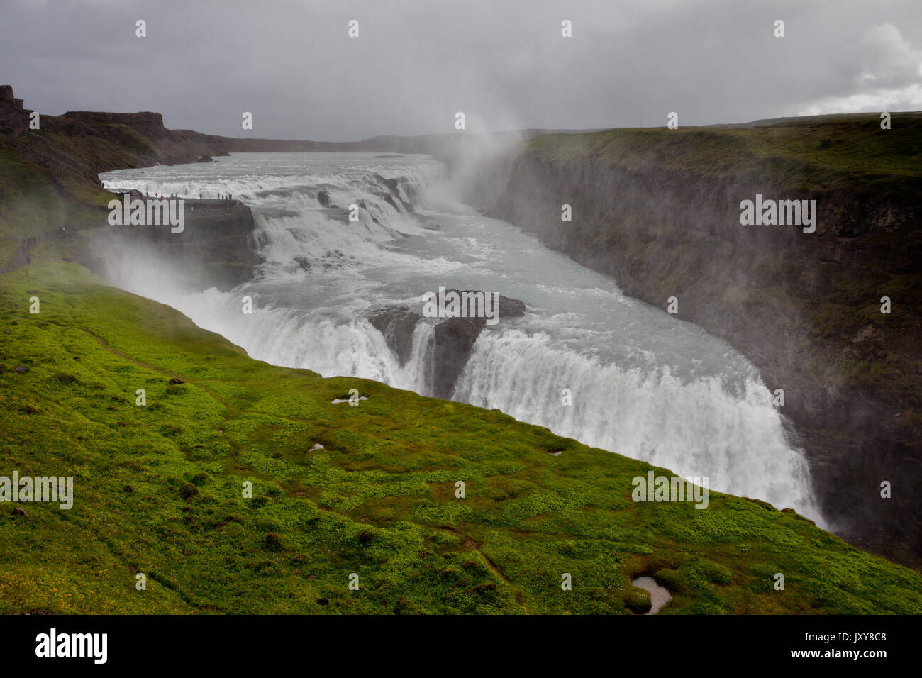 Gullfoss waterfall river icelandic landscapes hi-res stock photography ...