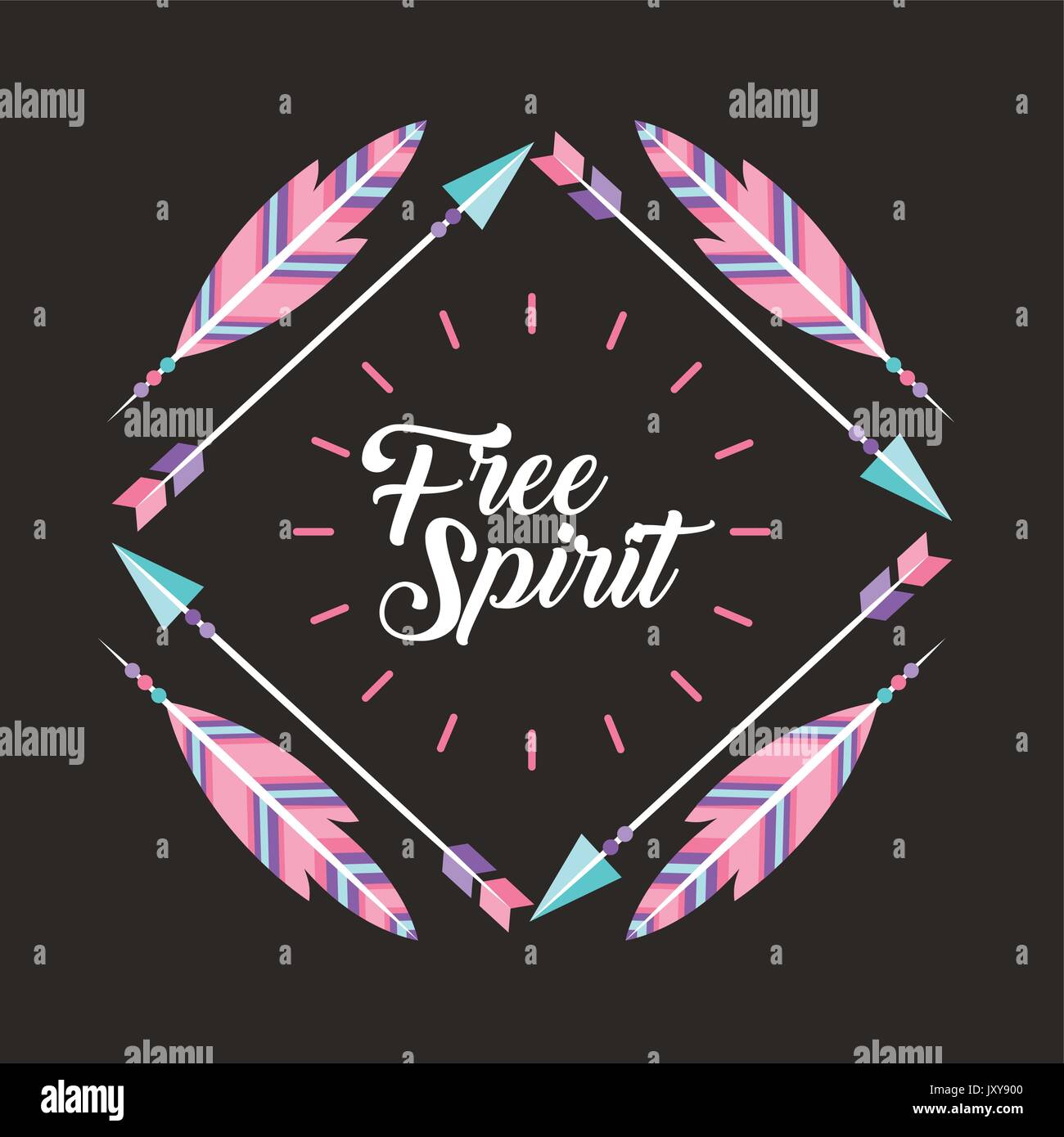 free spirit cartoon background Stock Vector Image & Art - Alamy