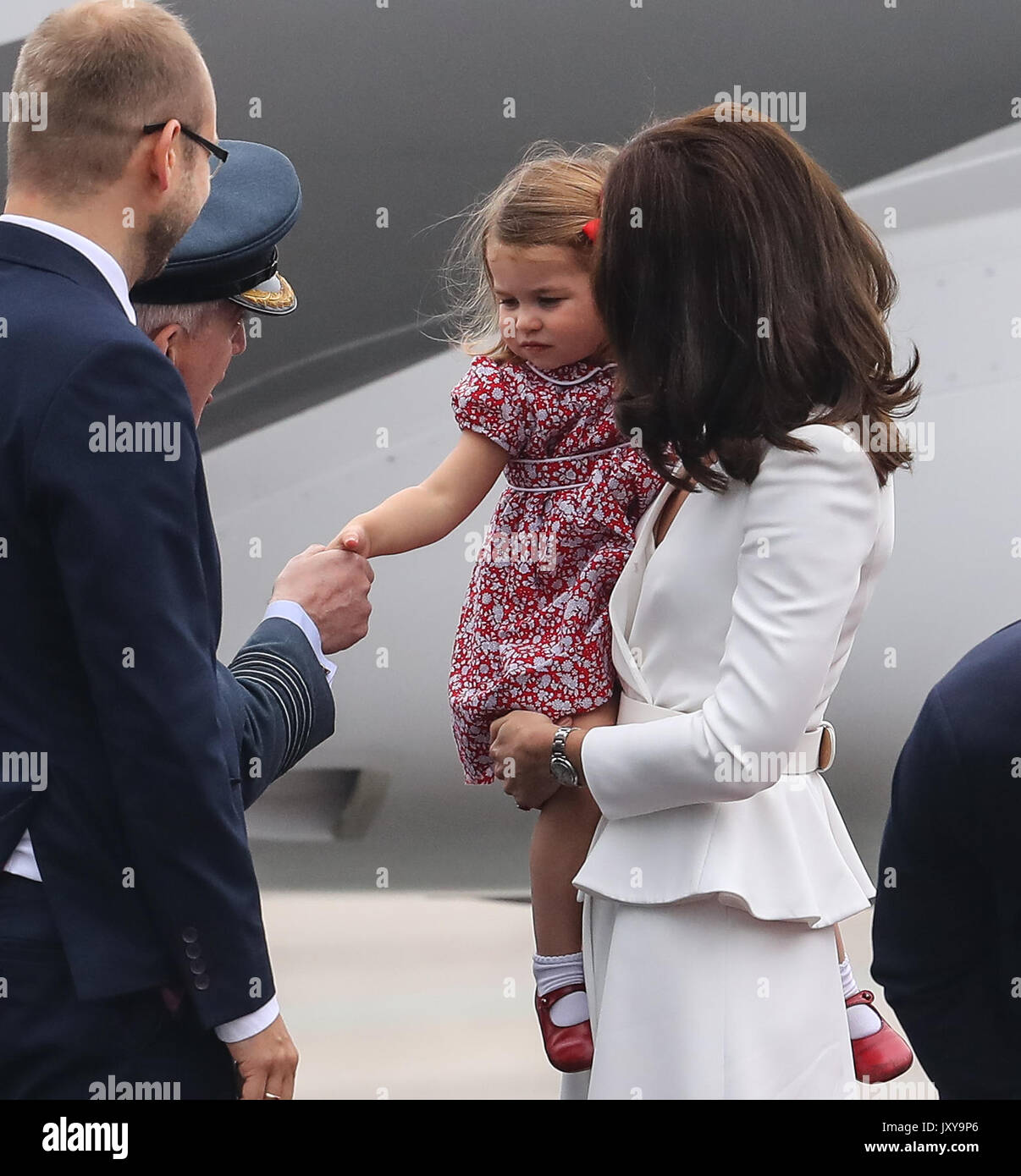 The Duke and Duchess of Cambridge, along with Prince George and ...