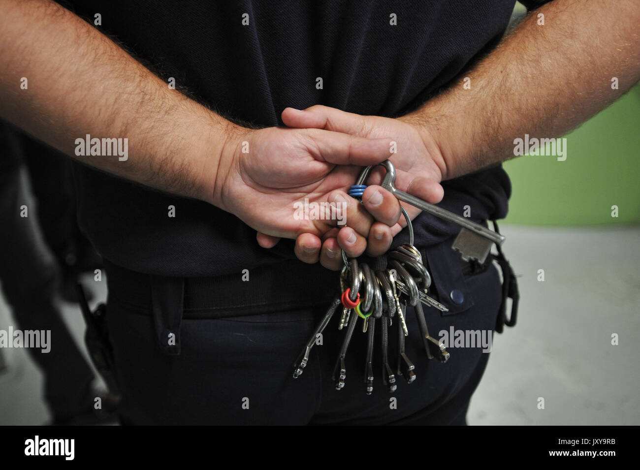 Prison keys out out hi-res stock photography and images - Alamy