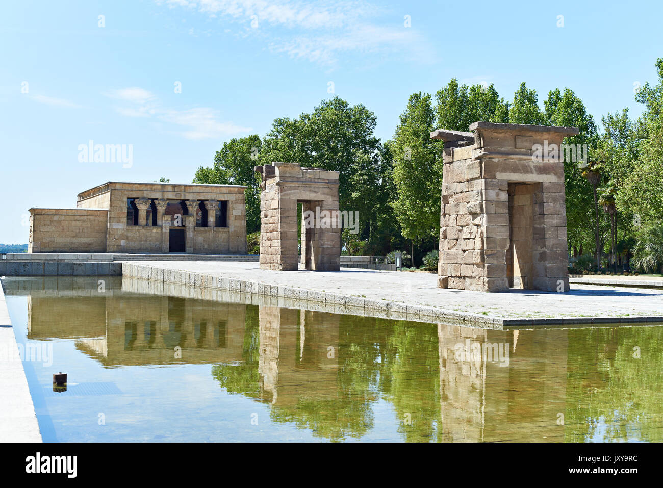 Ancient Egyptian temple of Debod in Madrid. Spain Stock Photo - Alamy