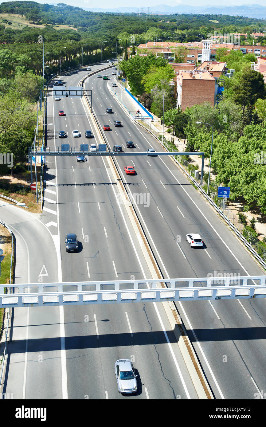 Top view city traffic highway hi-res stock photography and images - Alamy