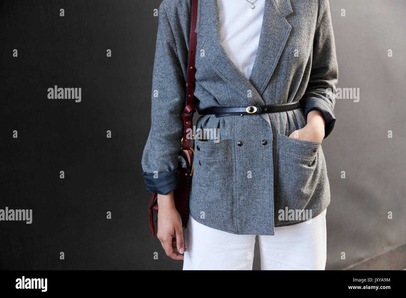 Jacket with sleeves rolled up hi-res stock photography and images - Alamy