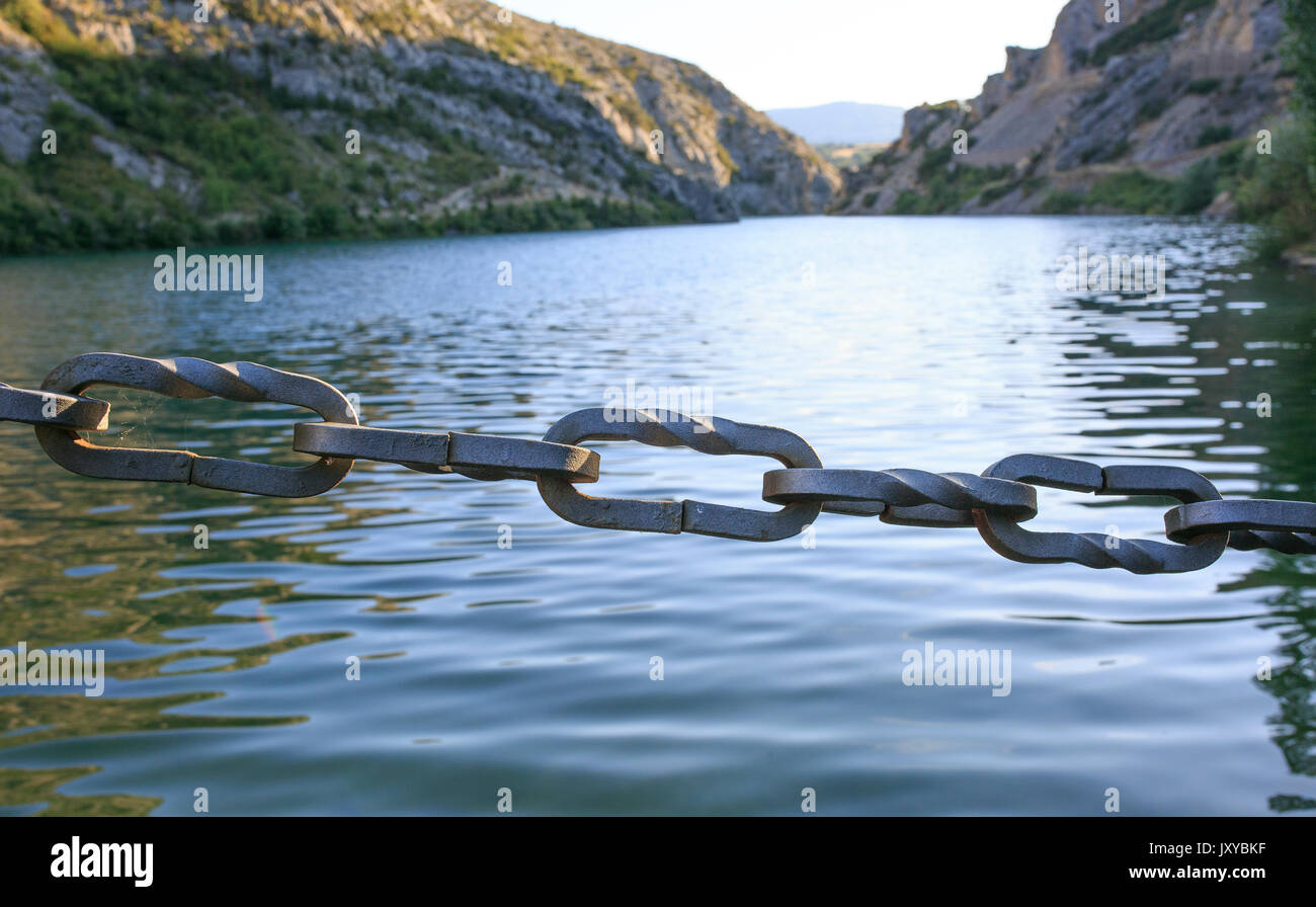 Floating bridge chains hi-res stock photography and images - Alamy