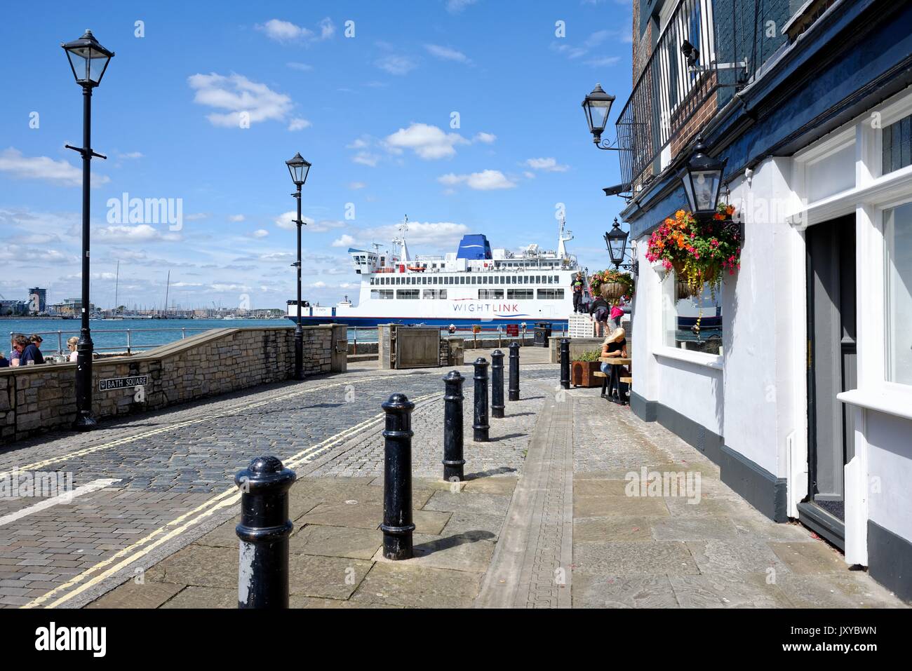 Bath Square Old Portsmouth Hampshire UK Stock Photo - Alamy