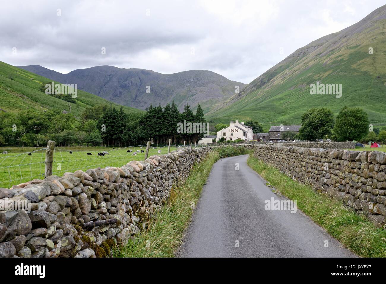 Wasdale Head Inn Wasdale Cumbria UK Stock Photo - Alamy