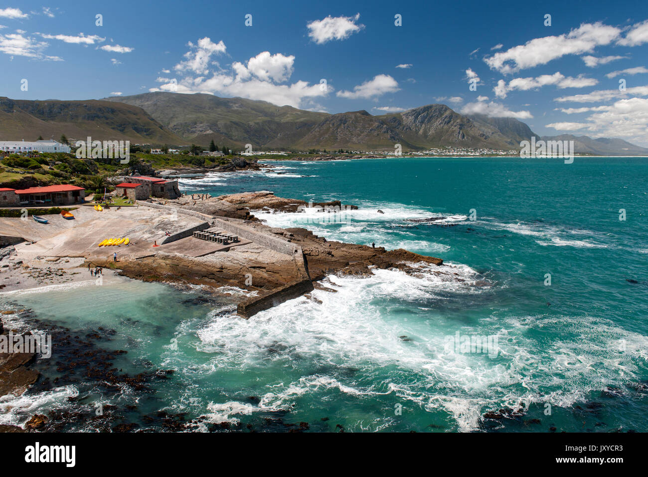 The old harbour in Hermanus, South Africa Stock Photo - Alamy
