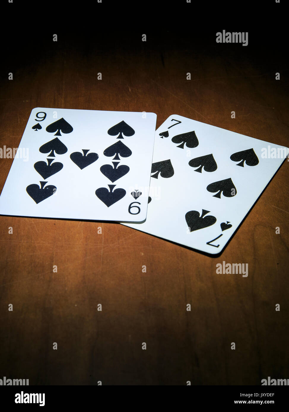 playing cards , cards of spades Stock Photo - Alamy