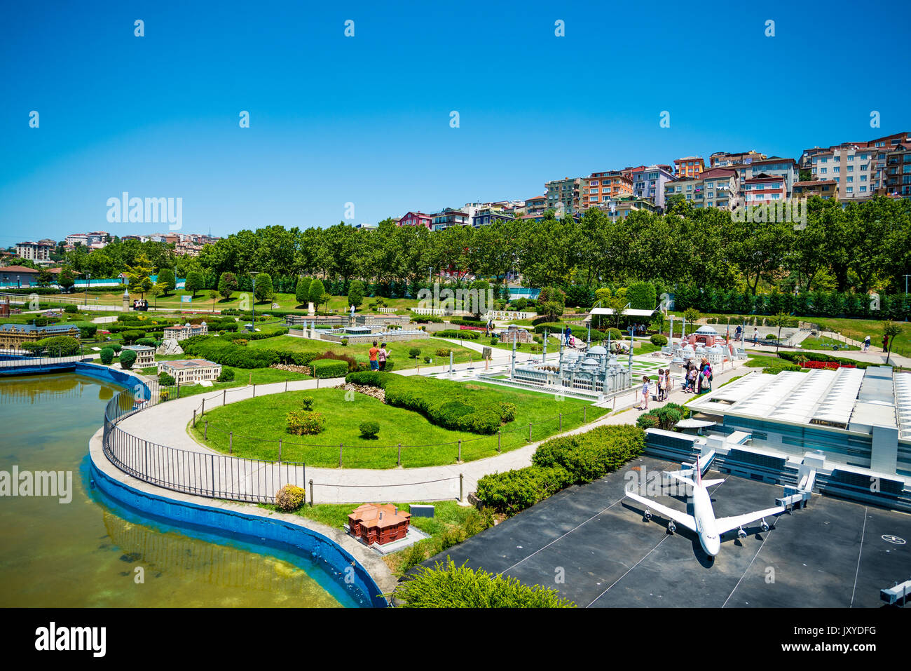 ISTANBUL, TURKEY - 12 JULY, 2017: Miniaturk is a miniature park in ...