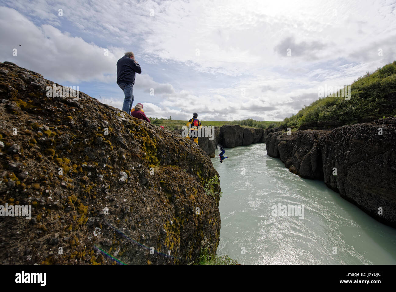 Bruarhlod Canyon of the Hvita river in Iceland.Gullfoss Falls, Golden ...