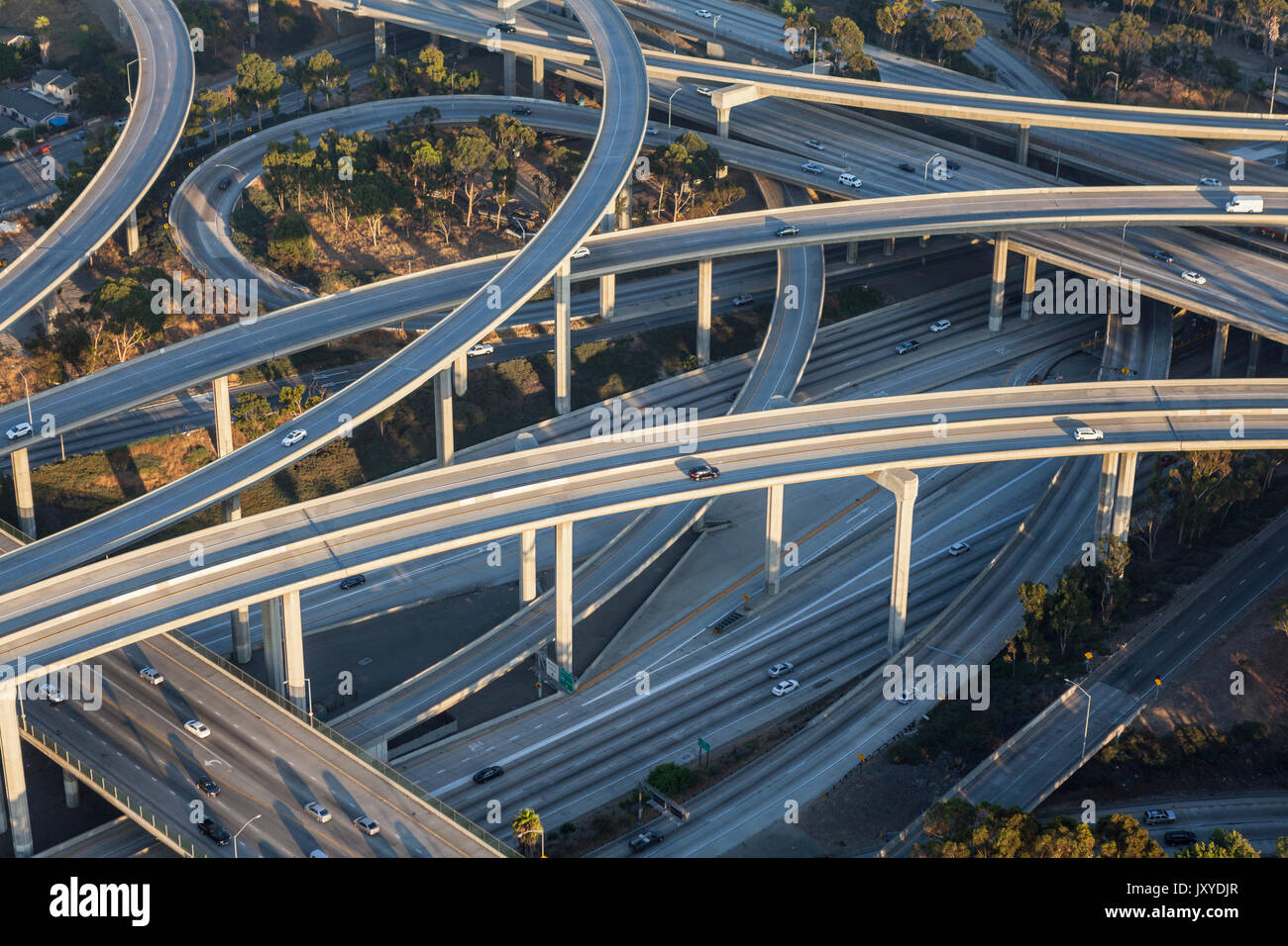 Los angeles 105 110 freeway hi-res stock photography and images - Alamy