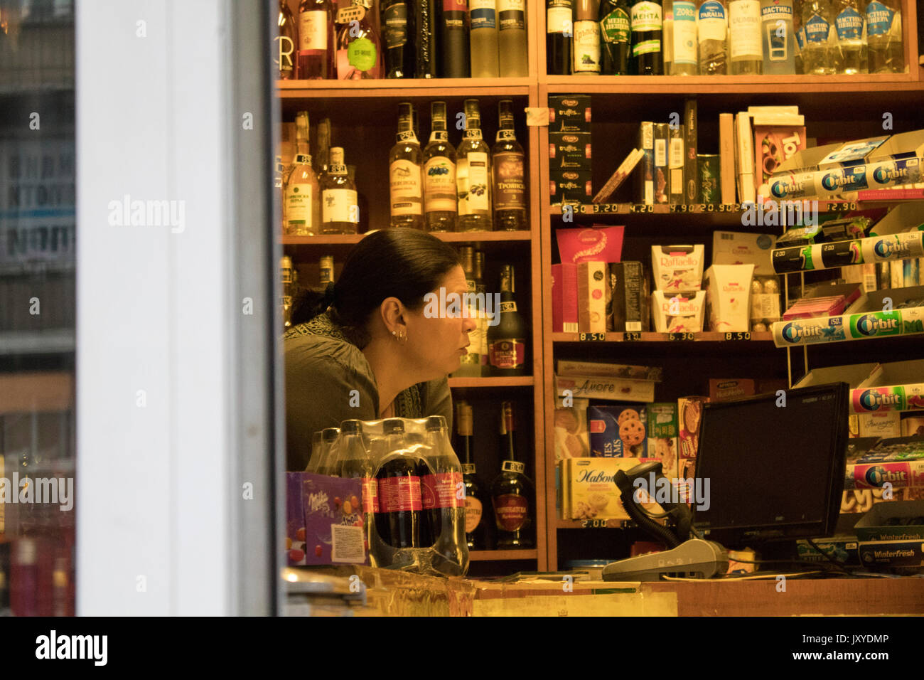 Inside view of a shop Stock Photo - Alamy