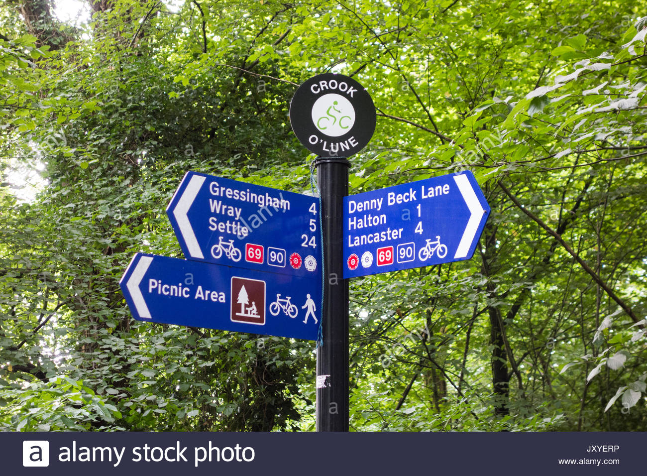 Cycle Route Directions Sign High Resolution Stock Photography and ...