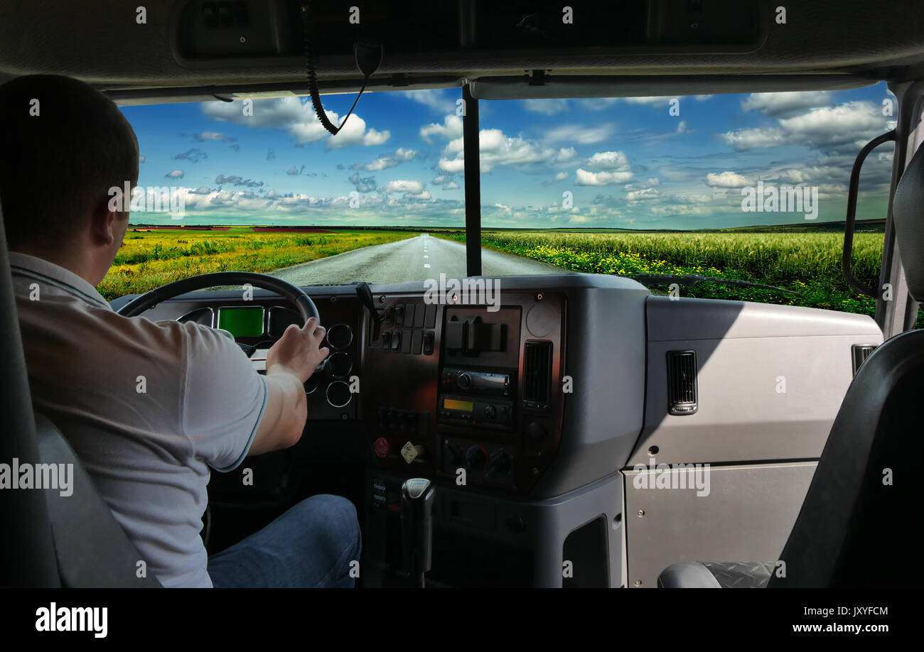 Semi Truck Interior Cabin
