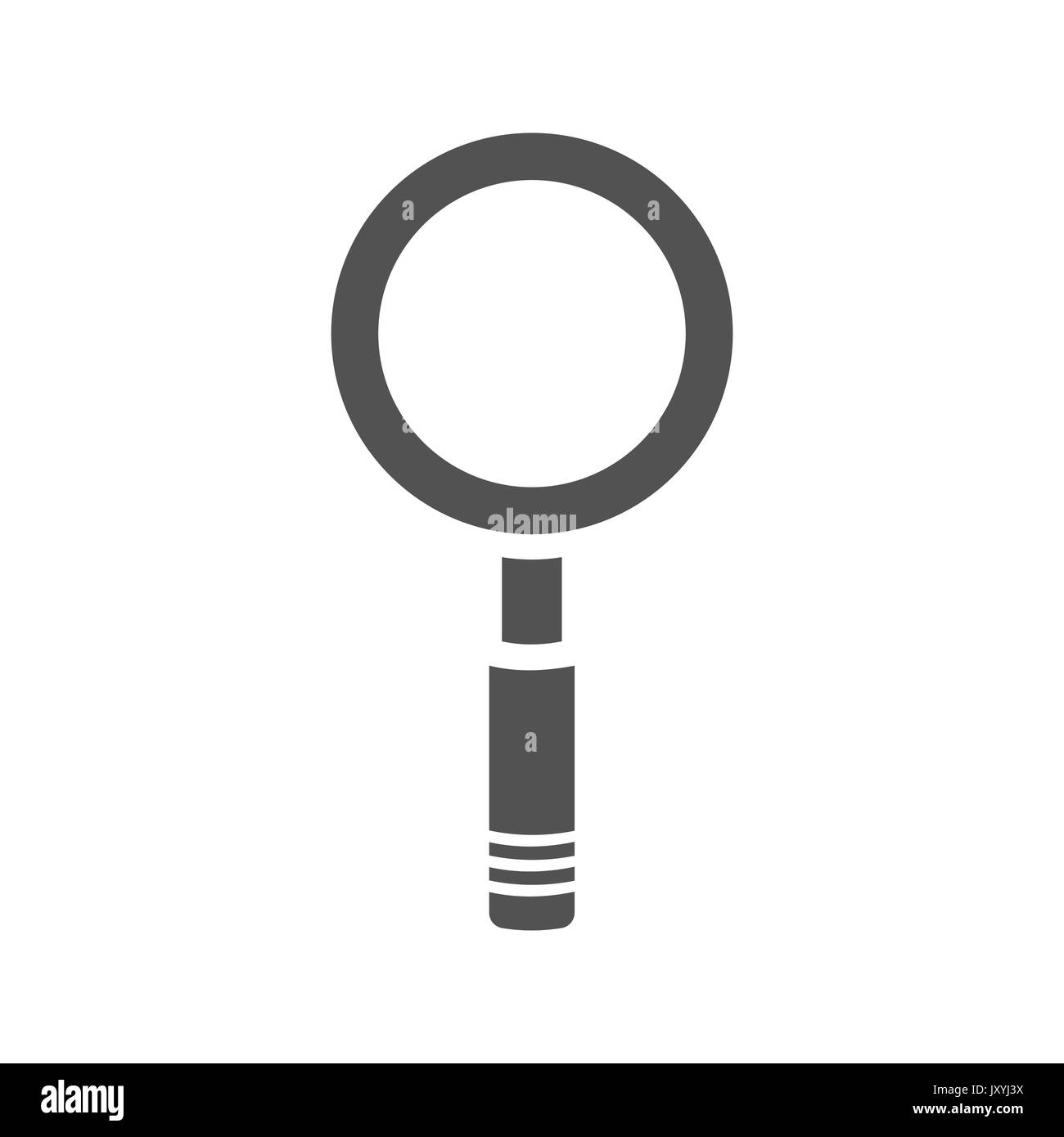 Magnifying glass icon on a white background. Vector illustration Stock ...