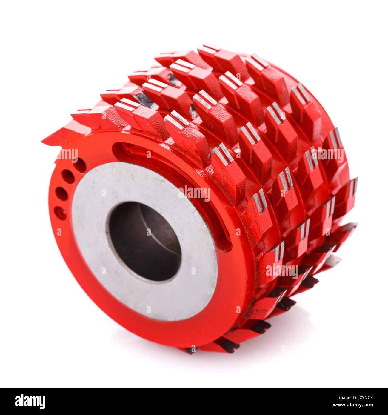 milling cutter head for wood processing isolated on white background ...