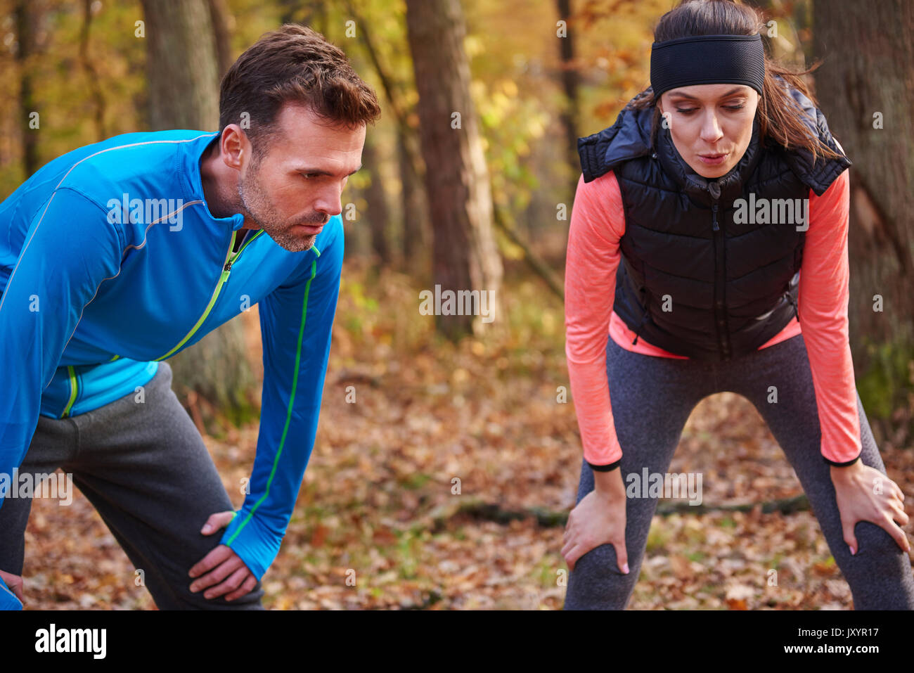 During fitness break cheerful woman hi-res stock photography and images ...