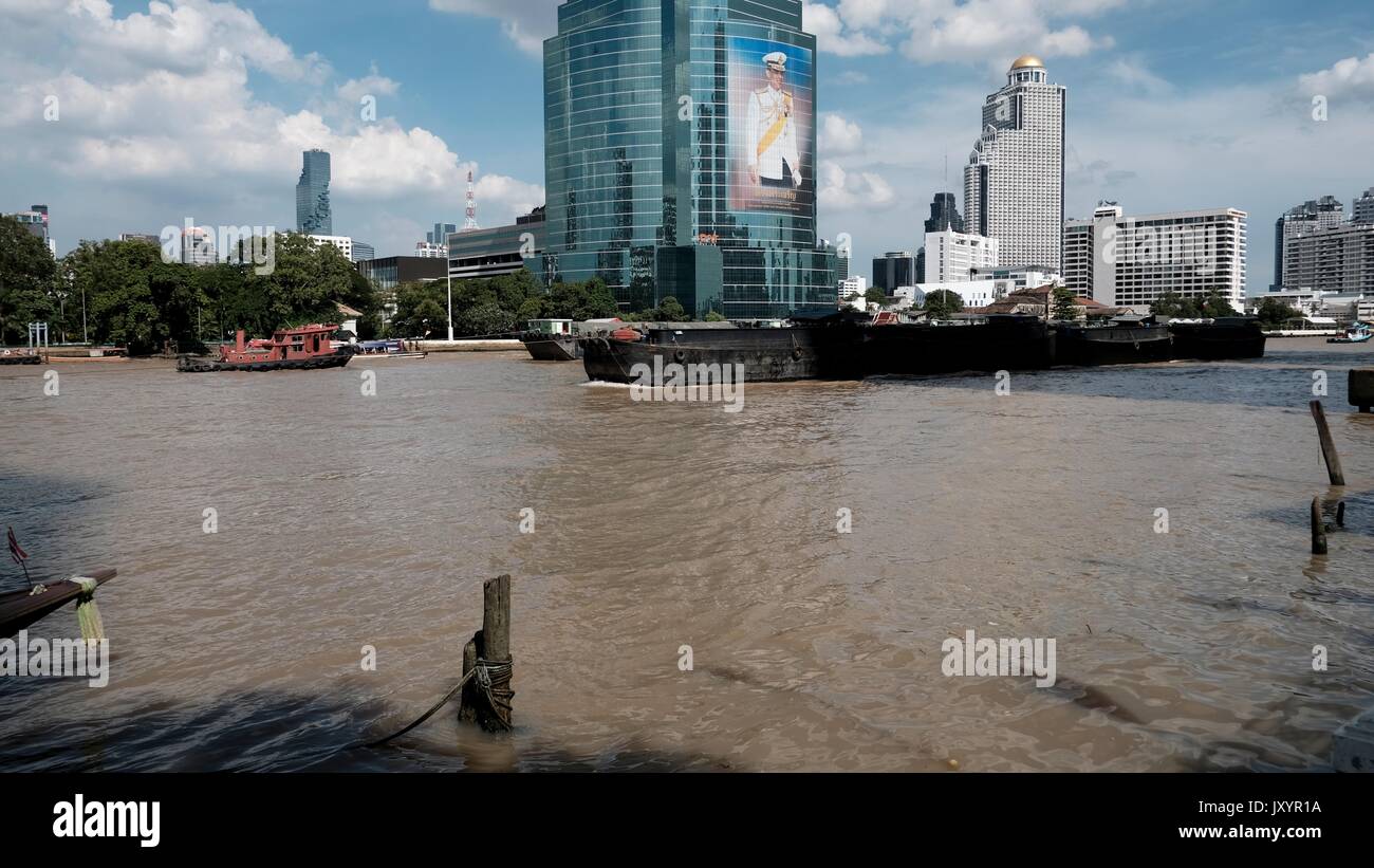 CAT Telecom Tower on the Chao Phraya River Sathorn Bangkok Thailand ...