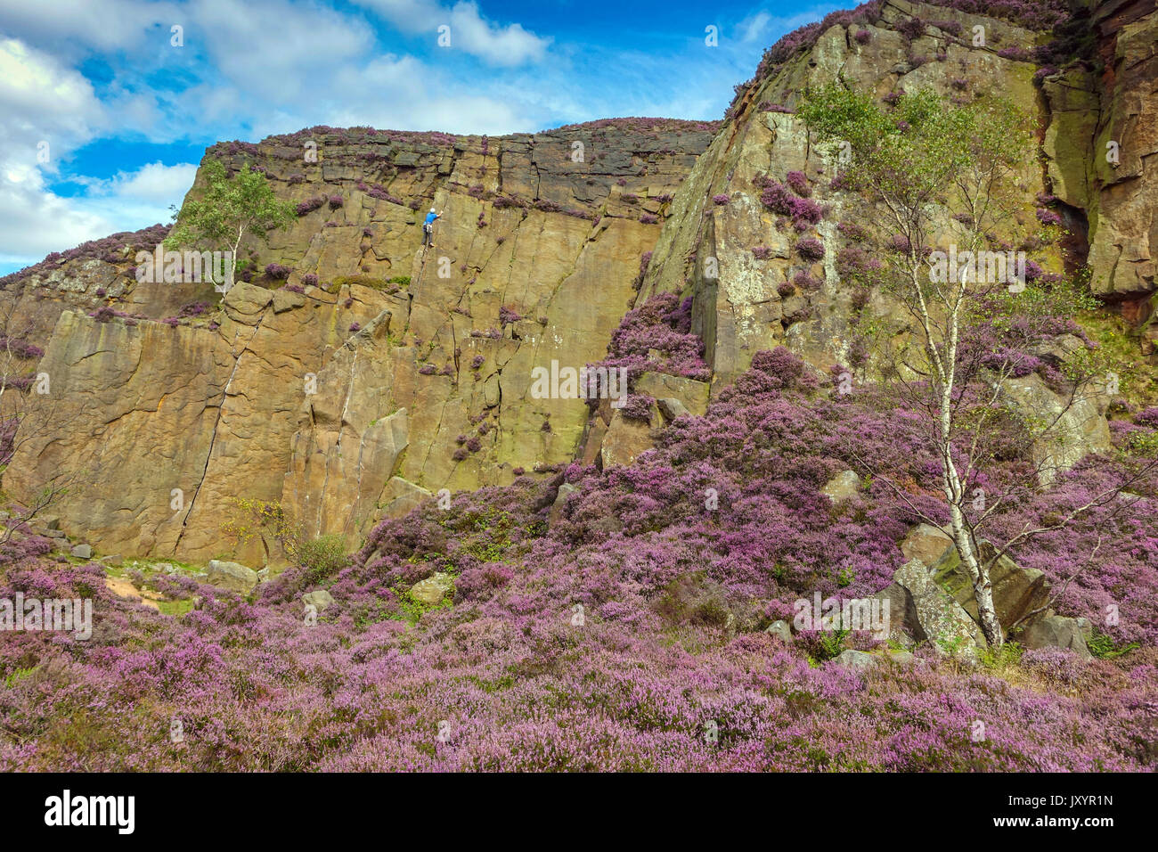 Derbyshire england summer quarry hi-res stock photography and images ...