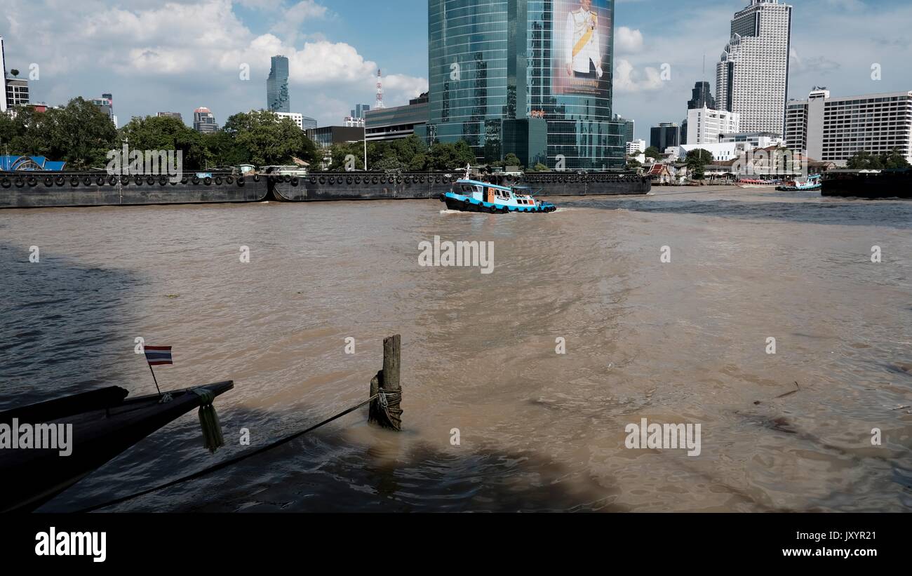CAT Telecom Tower on the Chao Phraya River Sathorn Bangkok Thailand ...