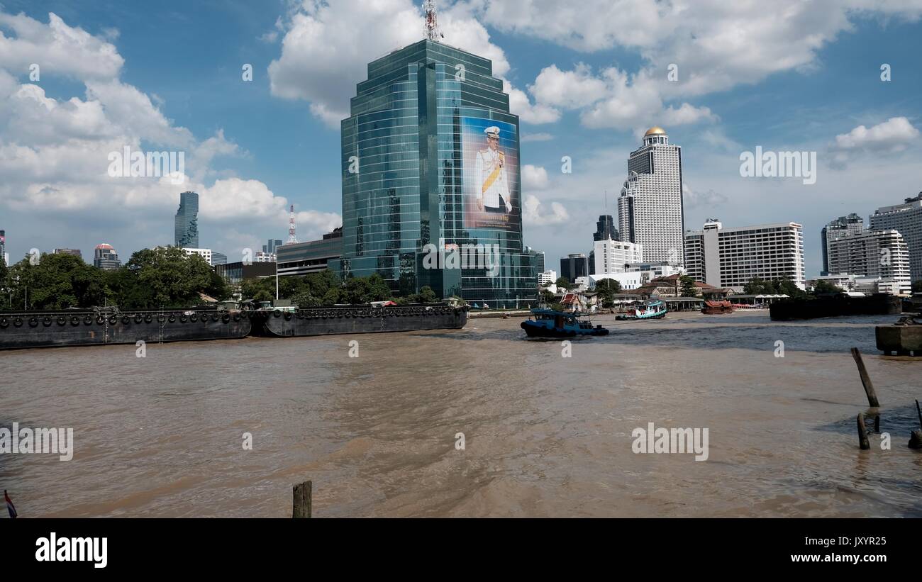 CAT Telecom Tower on the Chao Phraya River Sathorn Bangkok Thailand ...