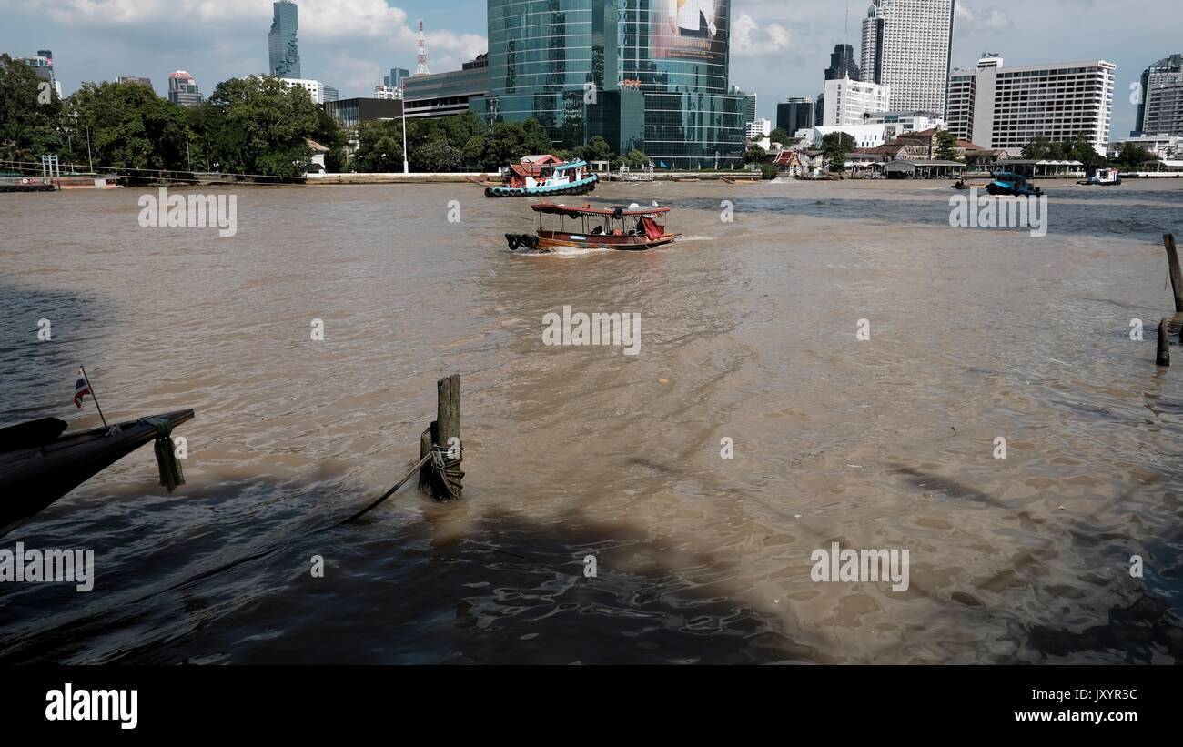 CAT Telecom Tower on the Chao Phraya River Sathorn Bangkok Thailand ...