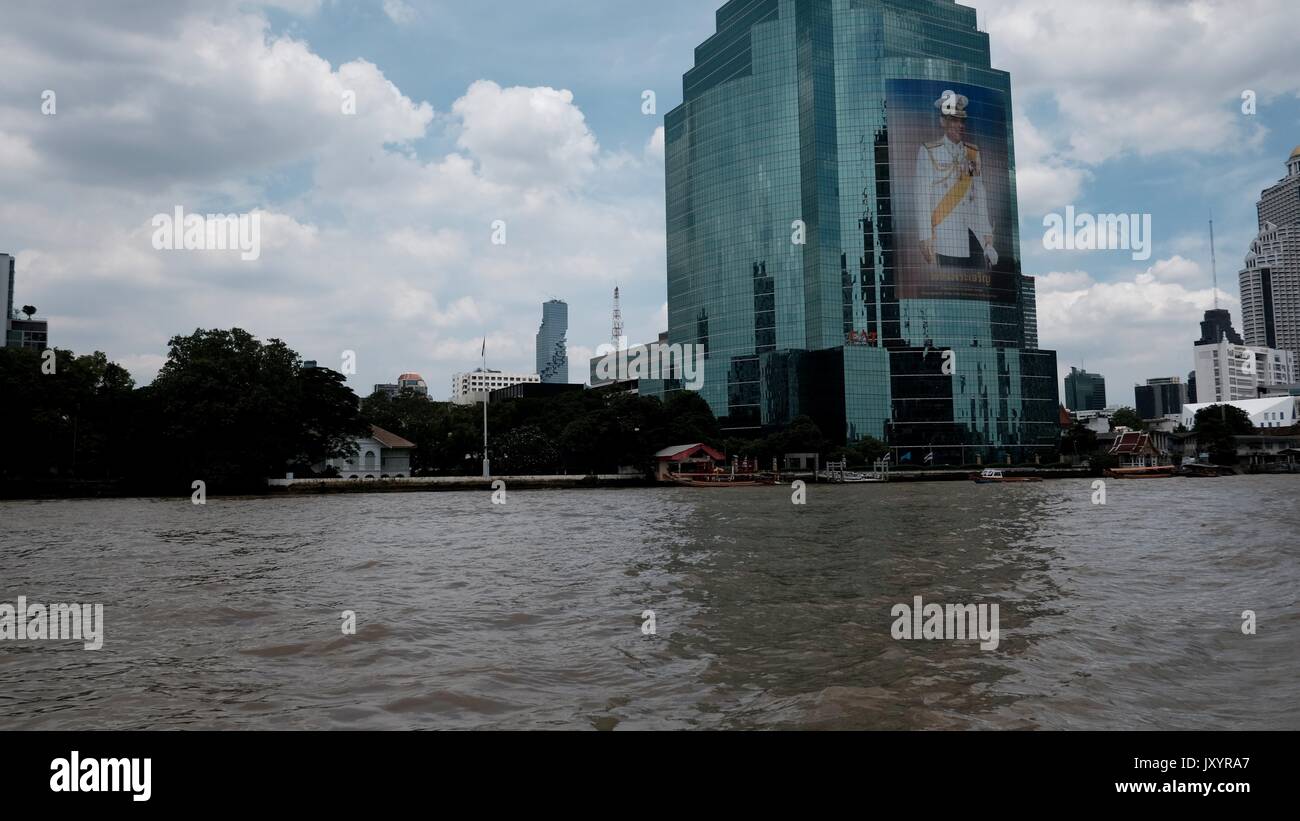 CAT Telecom Tower on the Chao Phraya River Sathorn Bangkok Thailand ...