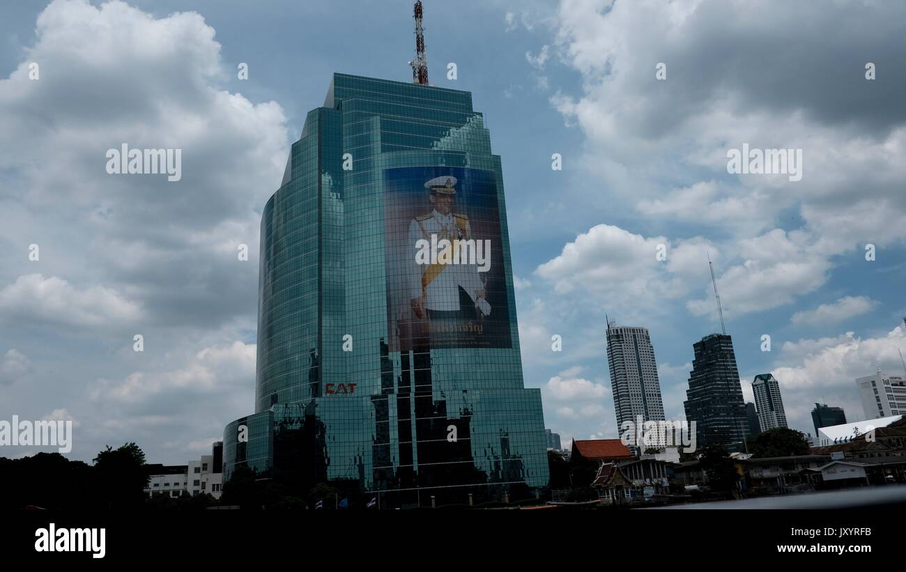 CAT Telecom Tower on the Chao Phraya River Sathorn Bangkok Thailand ...