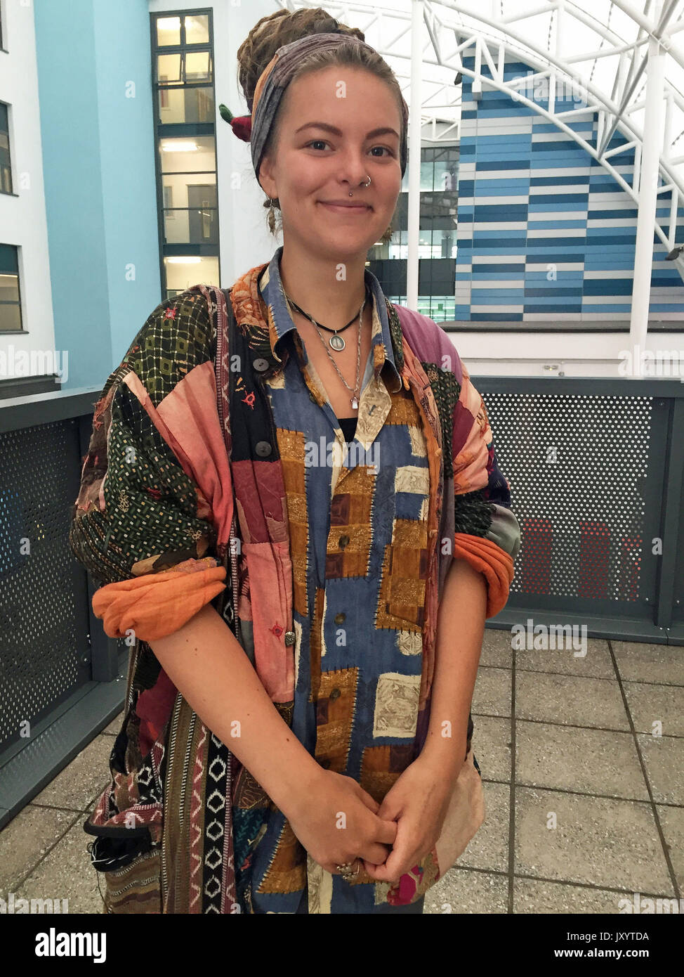 Edie Turner, 18, from Bristol, who gave up a week of her studies to ...