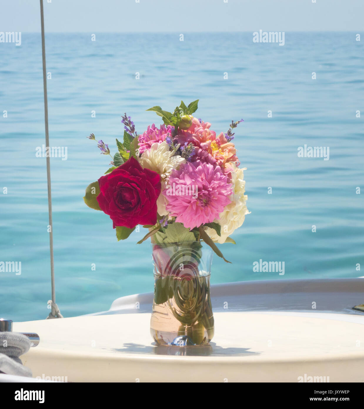 Flowers on a boat hi-res stock photography and images - Alamy