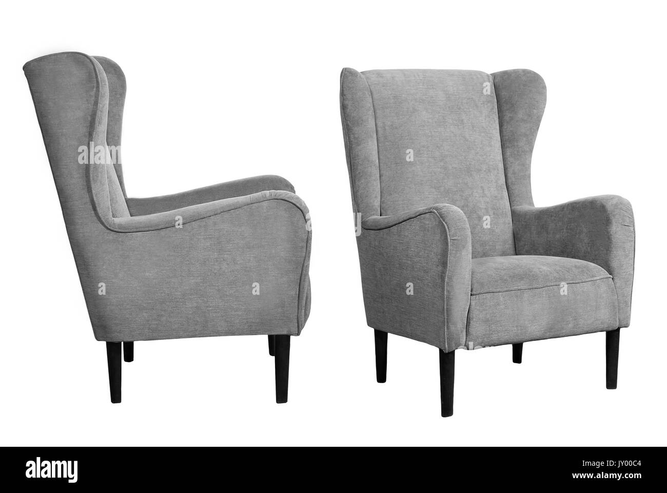 Yellow chair on background Black and White Stock Photos & Images - Alamy