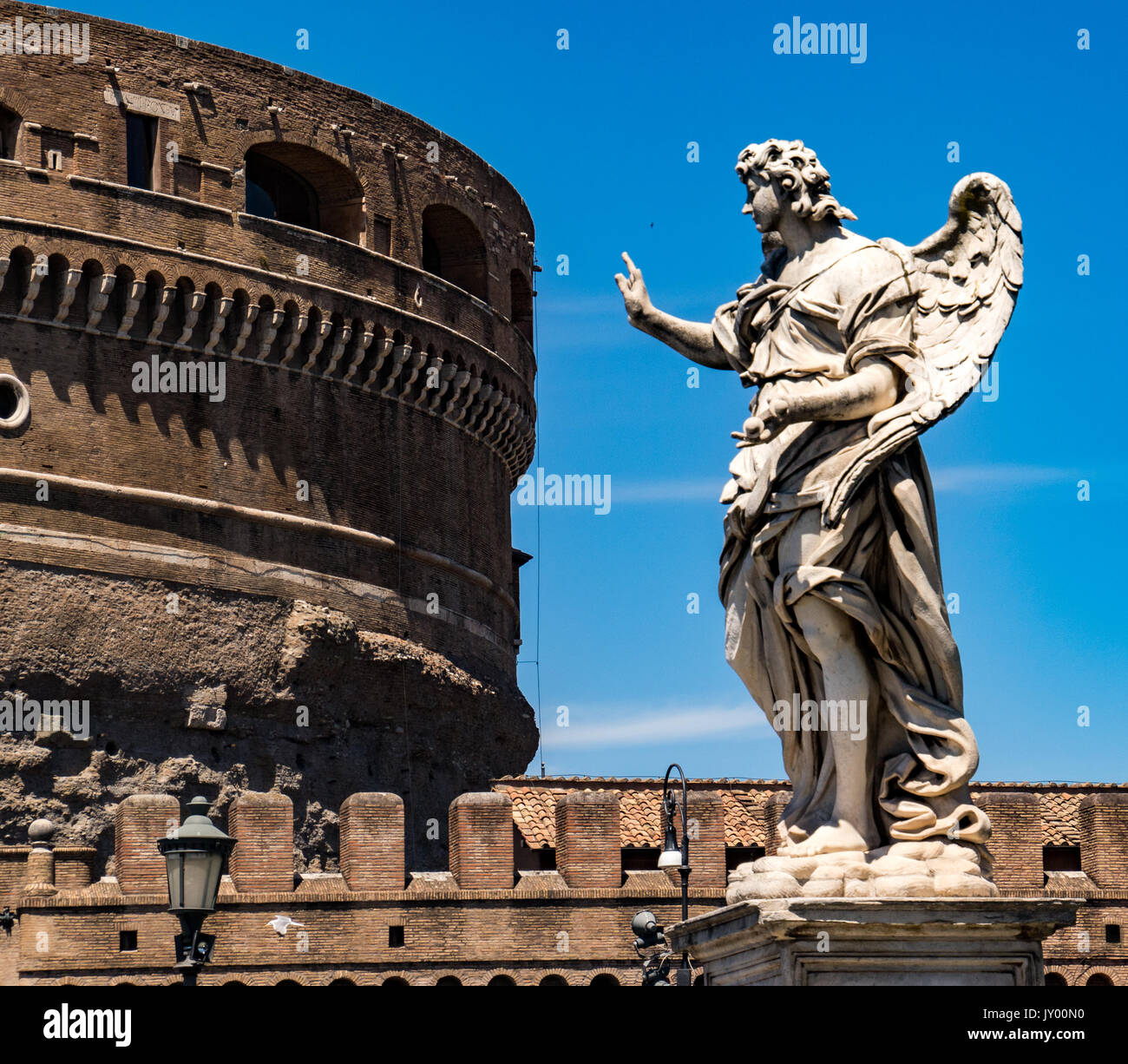 Statue in front of Coliseum in Rome, Italy Stock Photo - Alamy