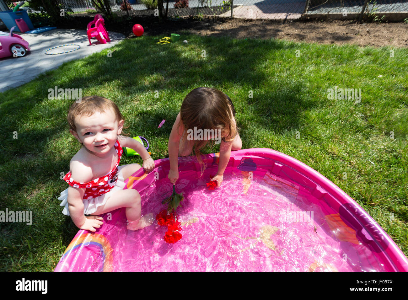 Backyard pool kids hi-res stock photography and images - Alamy