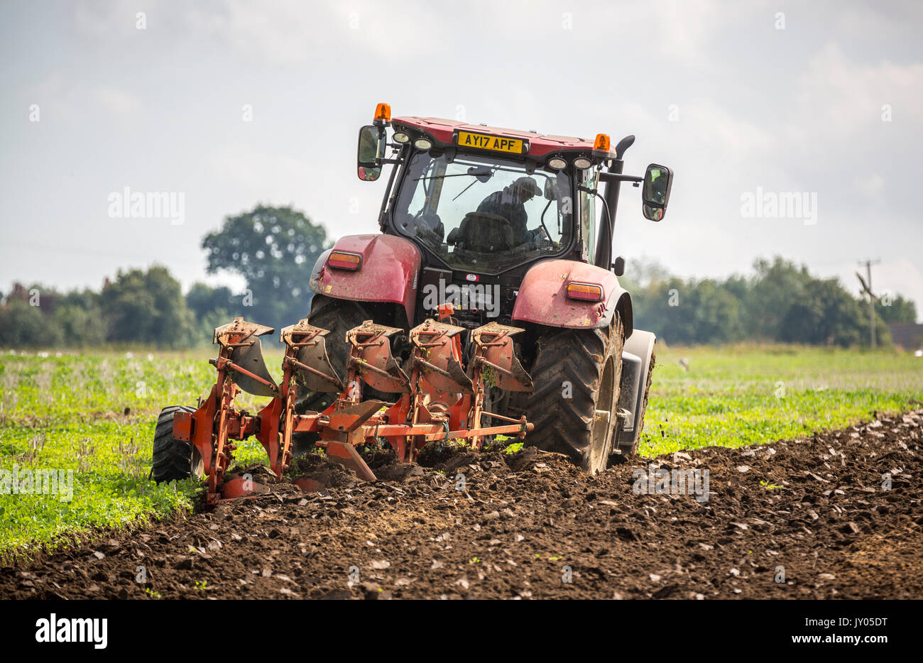 Ploughing tractor hi-res stock photography and images - Alamy