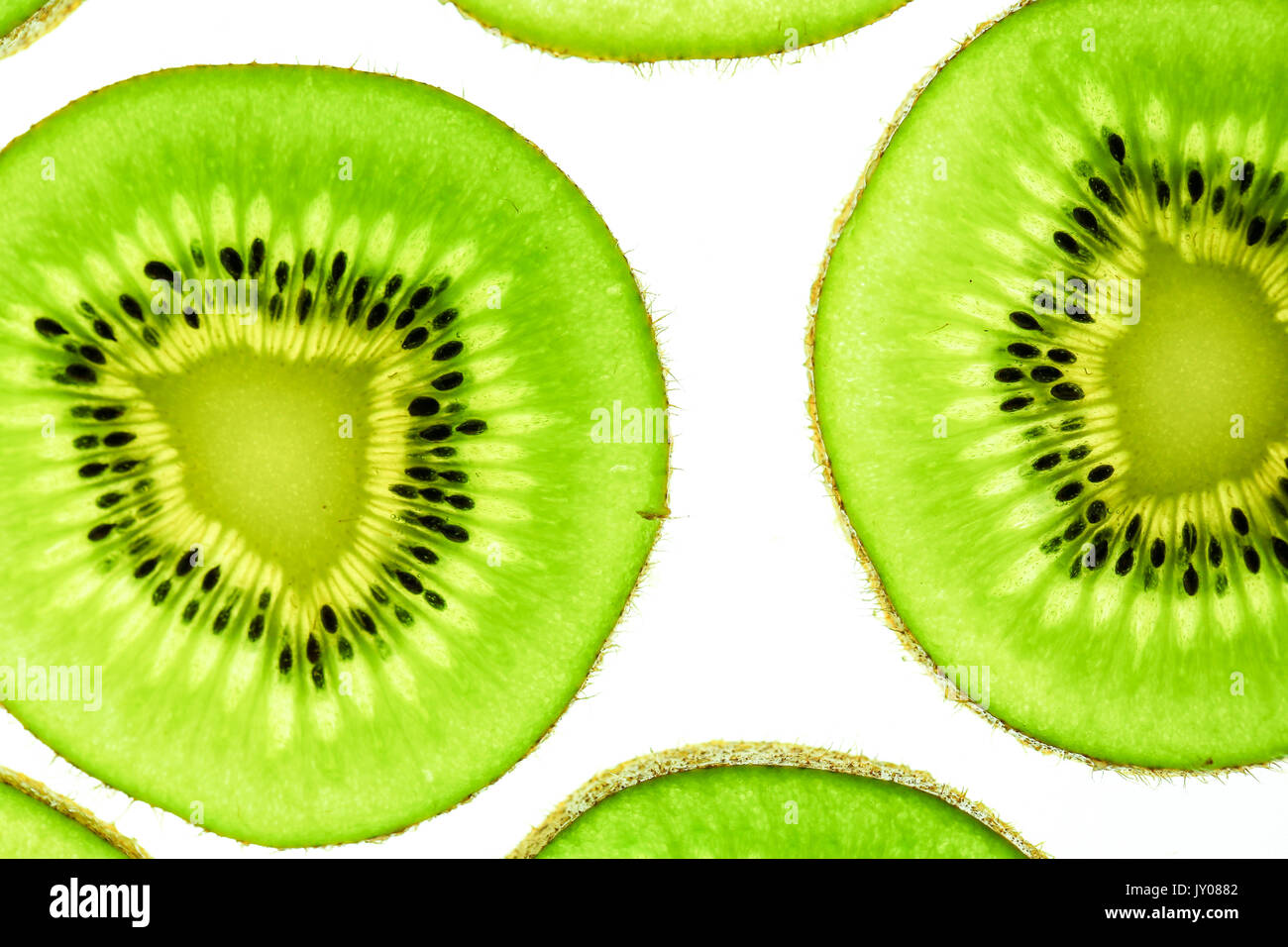 Still life picture, Abstract fruit background is close up on Kiwi ...