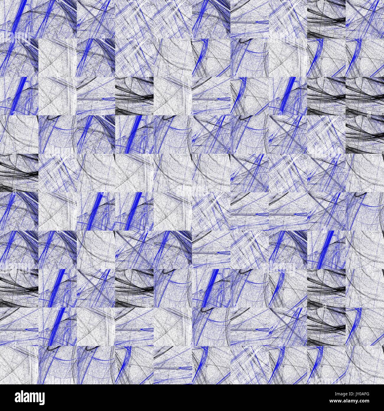 Abstract grunge blue texture on white background. Rough noise design. Medium broken patterns are ...
