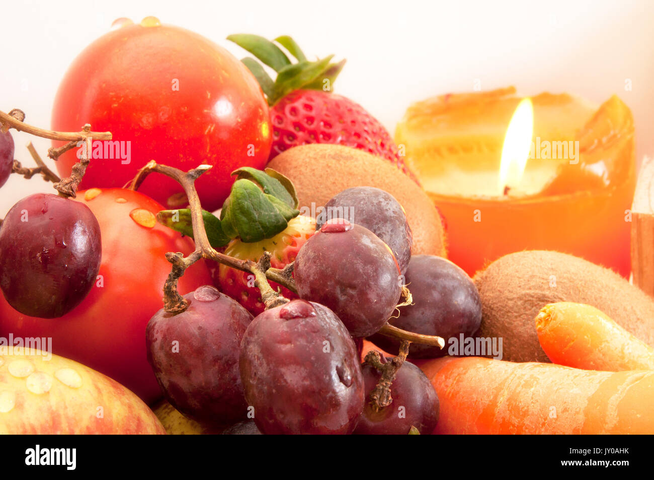 Fruit watermelon grapes kiwi hi-res stock photography and images - Alamy