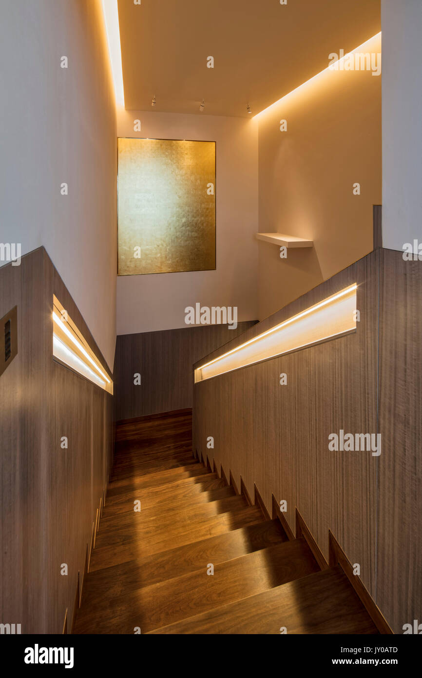 Staircase connecting upper and lower levels. Canaletto Apartments ...