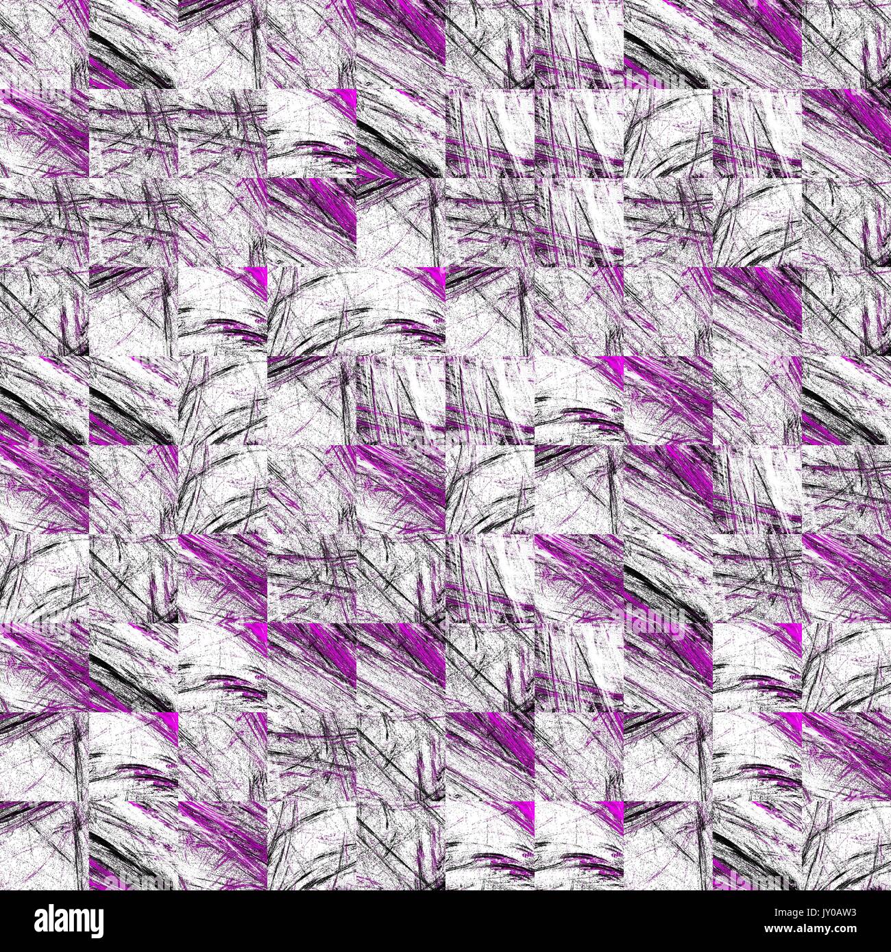 Abstract grunge purple texture on white background. Rough noise design. Medium broken patterns ...