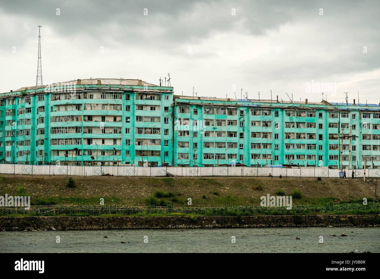 Hyesan, Ryanggang province, North Korea – August 6, 2017: The city has ...